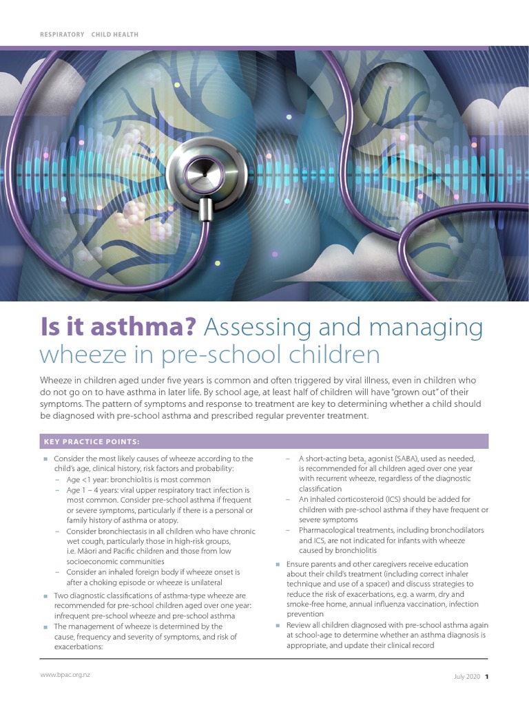 Assessing and Managing Wheezing in Preschool Children | PDF | Asthma ...