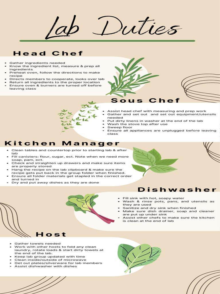 FP (I) 2ft X 5ft (Lab Duties) | PDF | Dishwasher | Kitchen Utensil