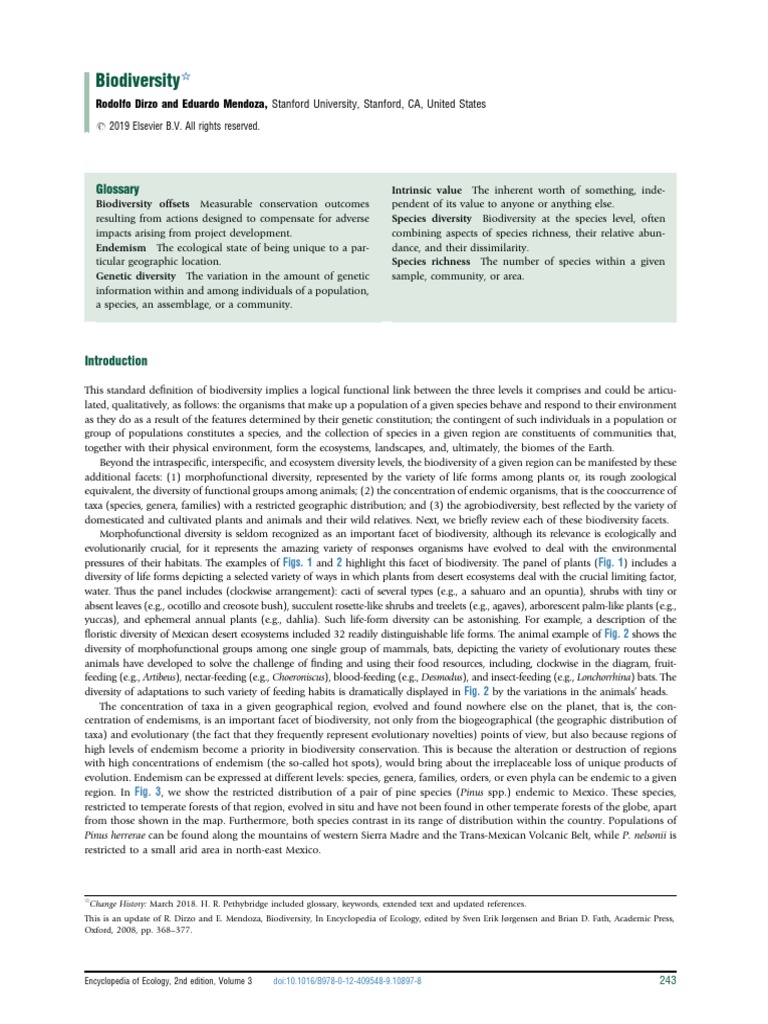 Biodiversity: Glossary | PDF | Biodiversity | Ecosystem