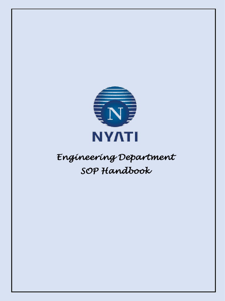 Engineering Department SOP Handbook | PDF | Duct (Flow) | Architect