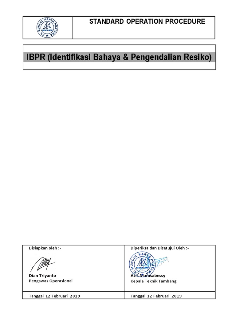 Prosedur Ibpr Atau Hira | PDF