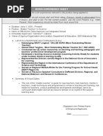 CS Form No. 212 Attachment - Work Experience Sheet | PDF | English As A ...