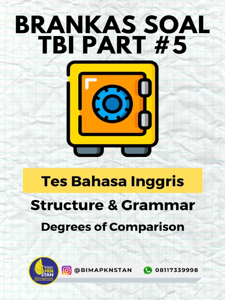 Latihan Soal TBI Structure and Grammar 5 Degrees of Comparison | PDF