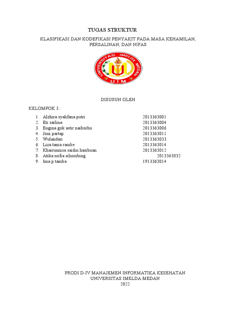 Tugas Struktur Kodif Pert 12 | PDF | Pengembangan Diri | Kesehatan Holistik