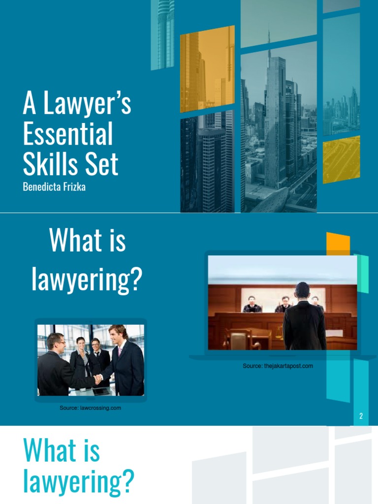 A Lawyer S Essential Skills Set Pdf Lawyer Cognition