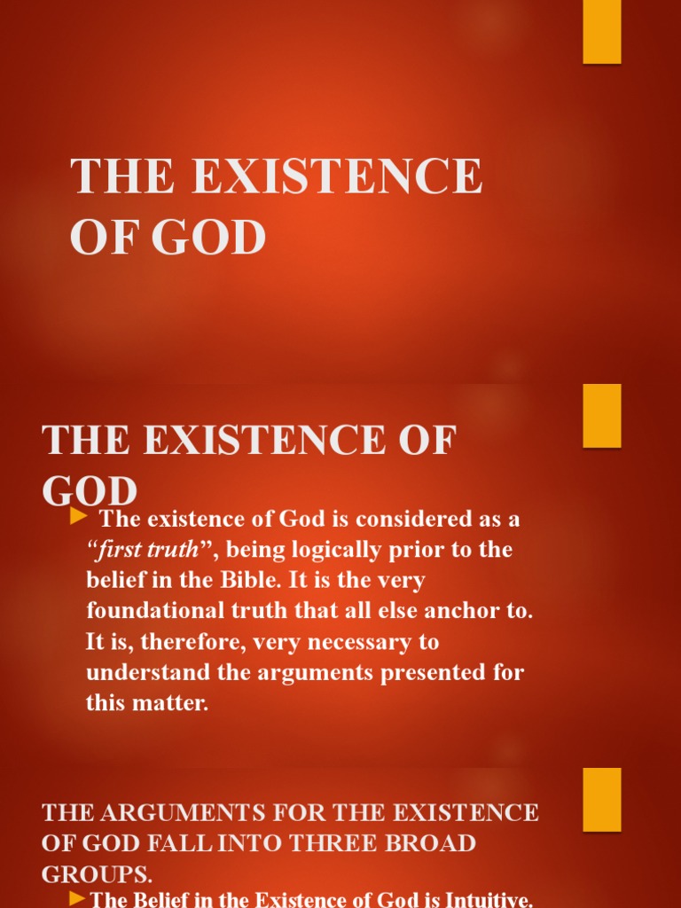 A Survey of Arguments for the Existence of God, Emphasizing the Central ...