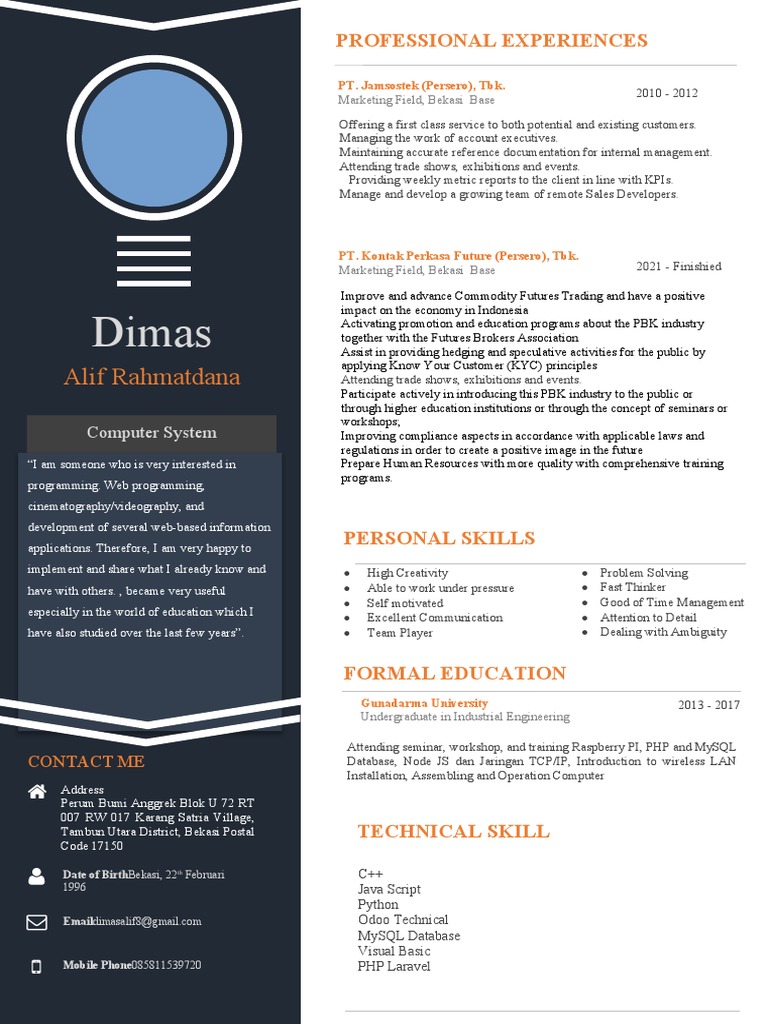 Dimas: Alif Rahmatdana | PDF | Web Application | Computing