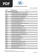 Port State Control Deficiency Codes | PDF | Water Transport