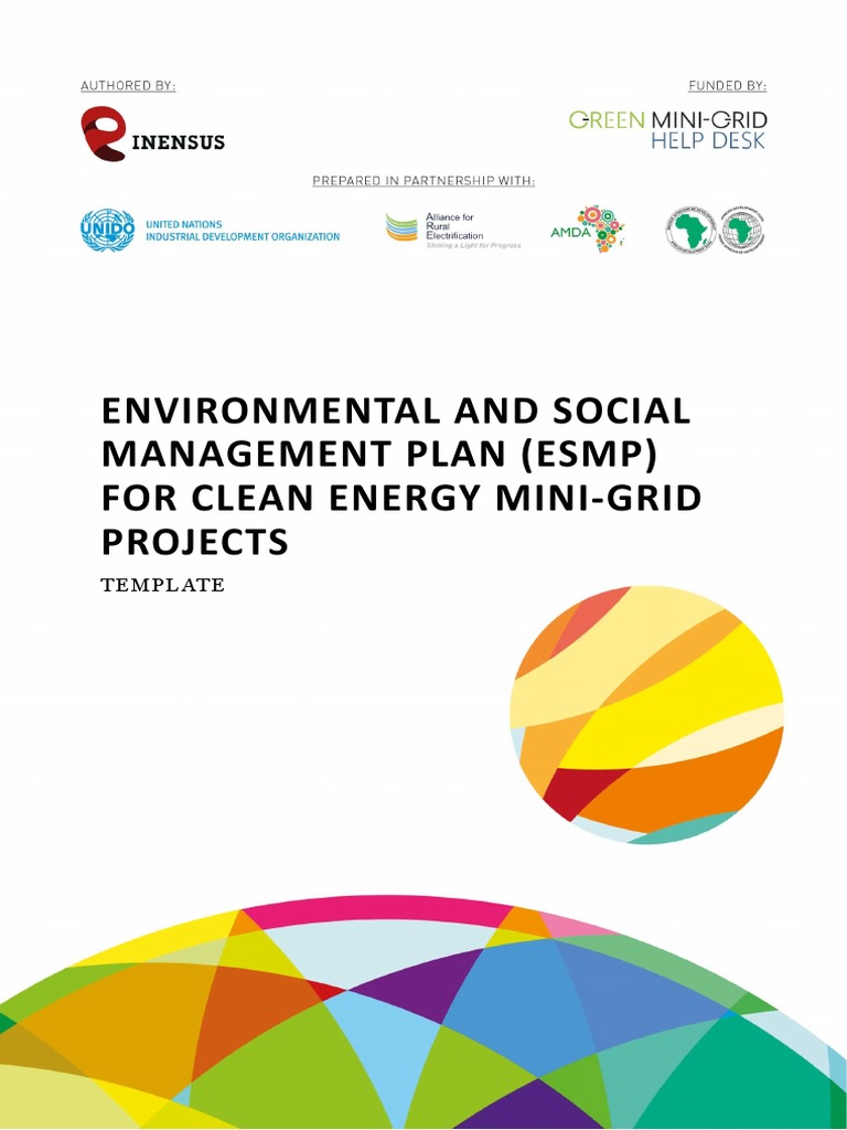 Environmental and Social Management Plan (Esmp) For Clean Energy Mini ...