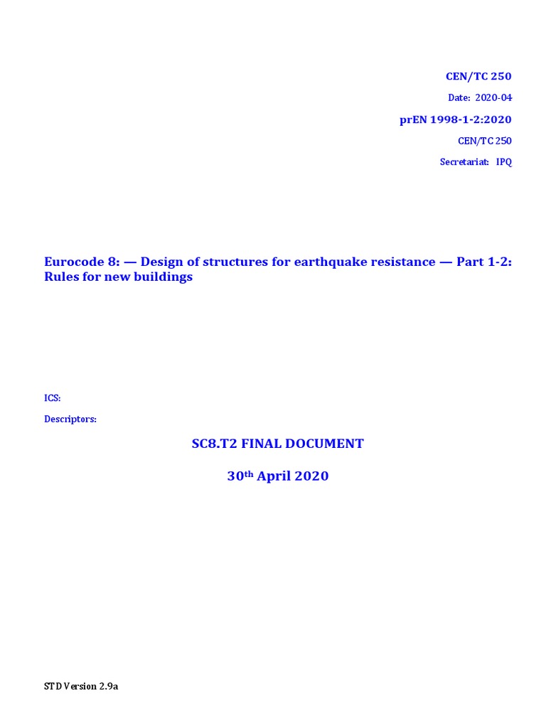 SC8.T2 5TH Doc En1998-1-2 | PDF | Beam (Structure) | Concrete