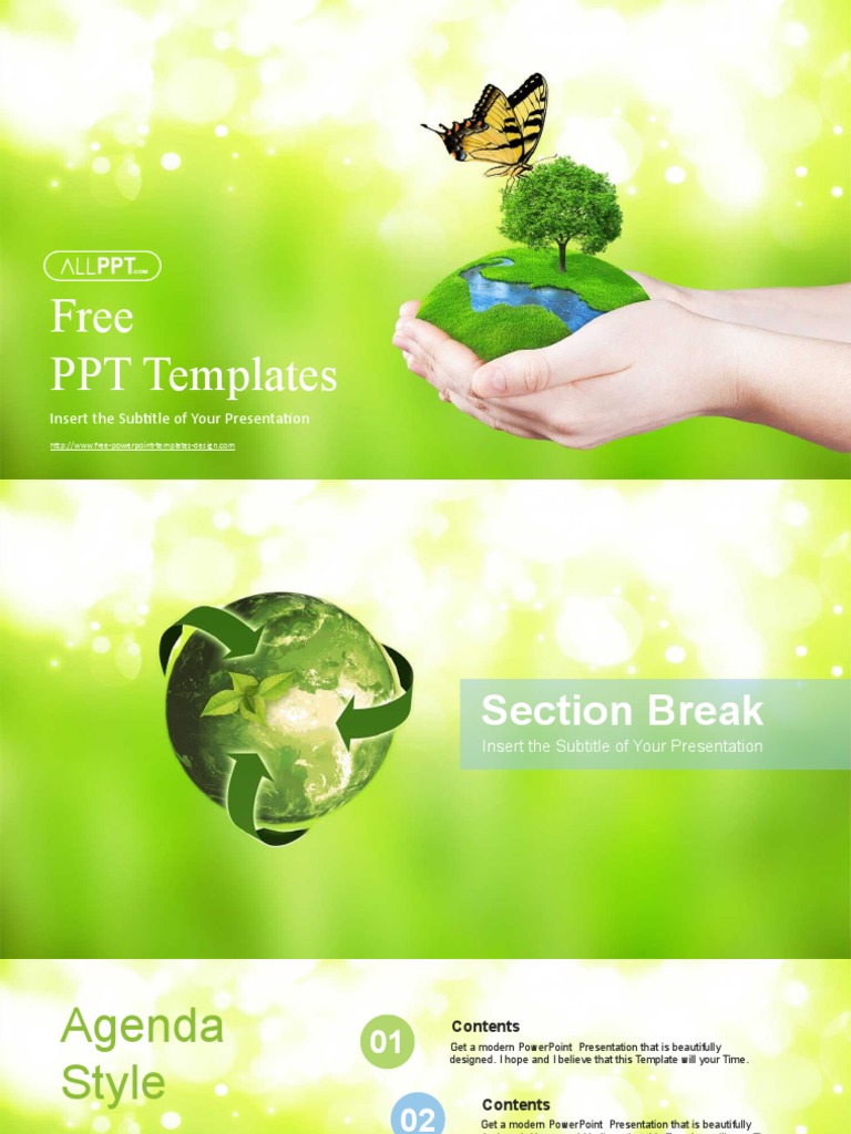 Every Day Earth Day PowerPoint Templates | PDF | Microsoft Power Point ...