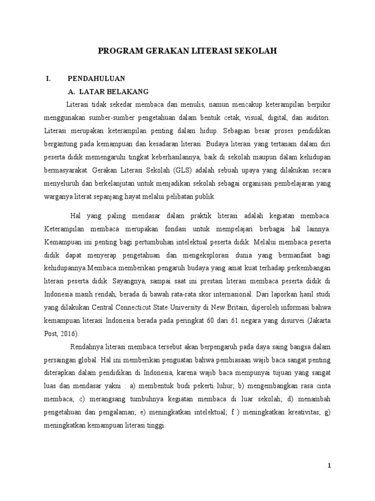 Program Literasi SD 13 KSM | PDF