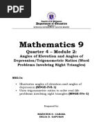 LAS - Math-9 4th Quarter | PDF | Trigonometric Functions | Sine