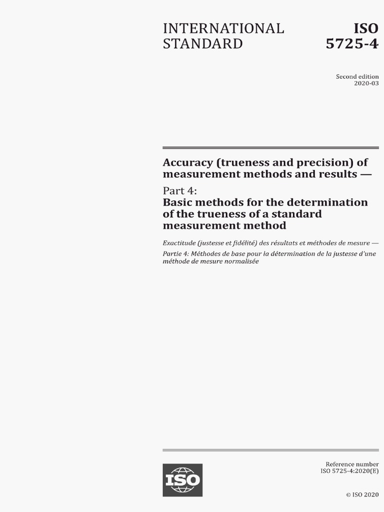 Iso 5725-4-2020 | PDF
