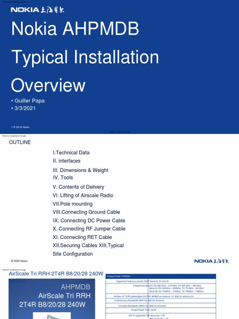 Nokia Ahpmdb Standard Installation PDF Free | PDF | Electrical ...