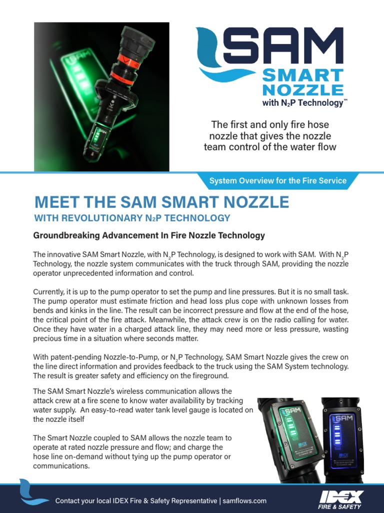 SAM Smart Nozzle Brochure for End Users | PDF | Pump | Valve
