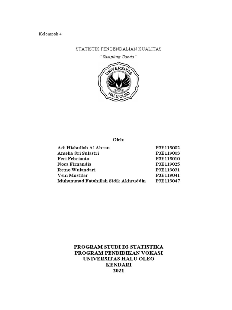 Kelompok 4 SPK Sampling Ganda | PDF | Metode & Bahan Ajar | Sains & Matematika