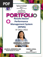 RPMS With ANNOTATIONS KRA 1 5 | PDF | Teachers | Learning