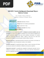 Version Imprimible MSCEIT | PDF | Inteligencia emocional | Cognición