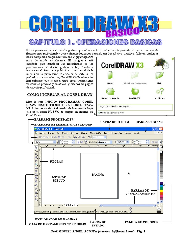 7 Manual Corel Draw X6 Básico | PDF | Ventana (informática) | Elipse