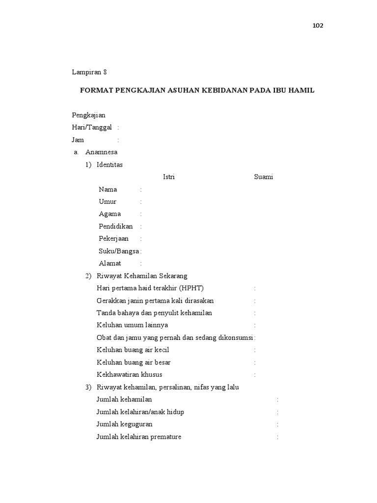 Lampiran Format Kosong | PDF
