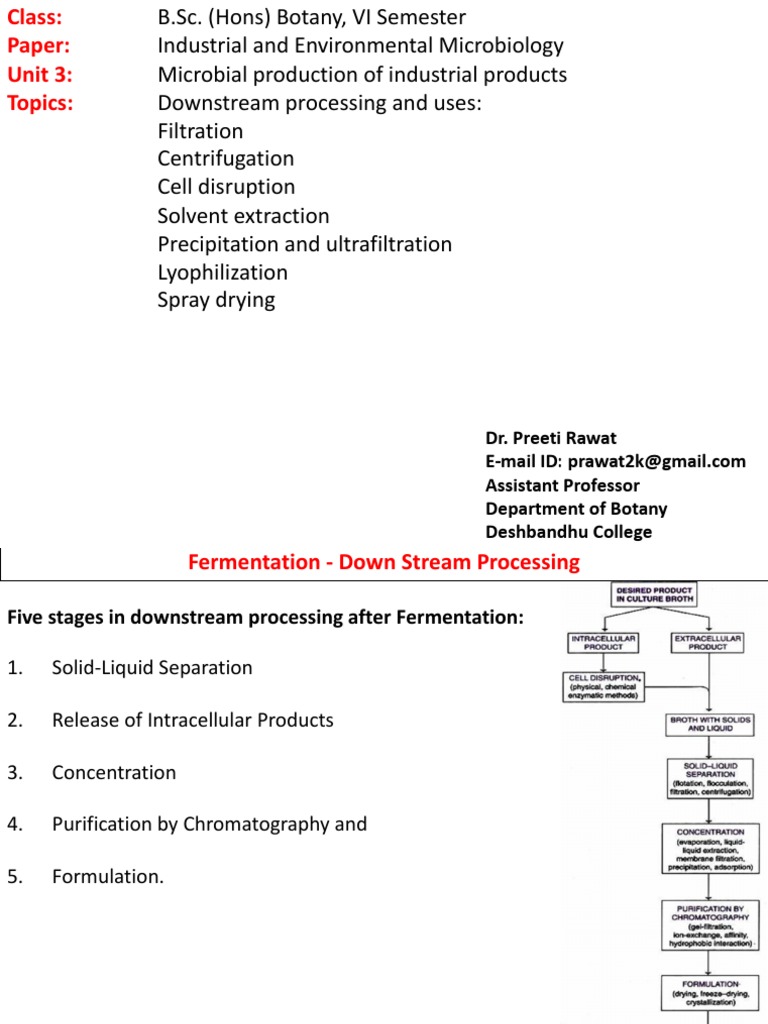 Downstream Process | PDF | Chromatography | Filtration