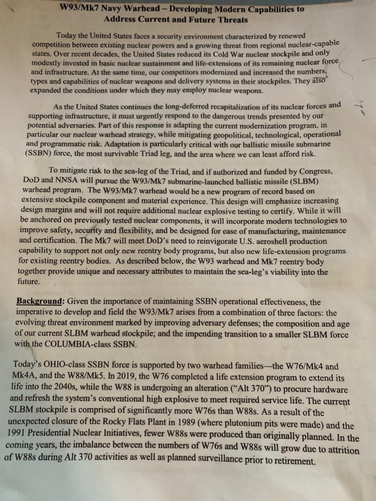 W93 MK7 WhitePaper | PDF