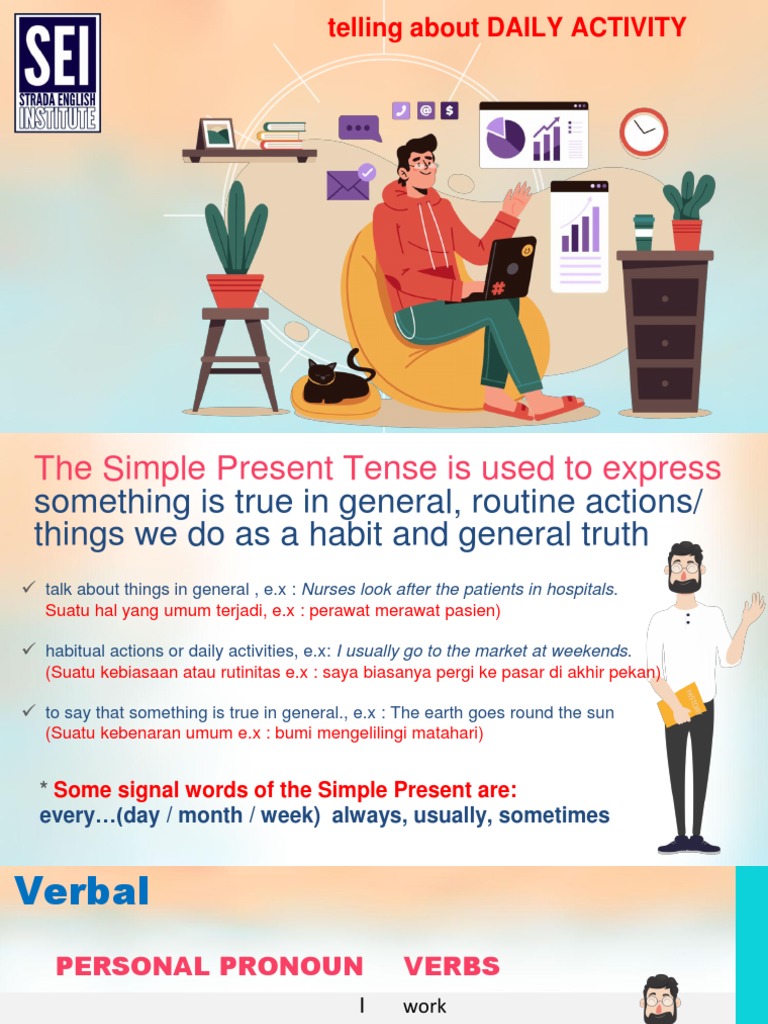 Topic 9 (Telling Daily Activities) | PDF | Cognitive Science | Languages