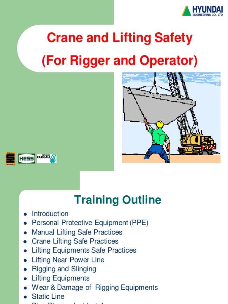 Crane and Lifting Safety | PDF | Crane (Machine) | Personal Protective ...