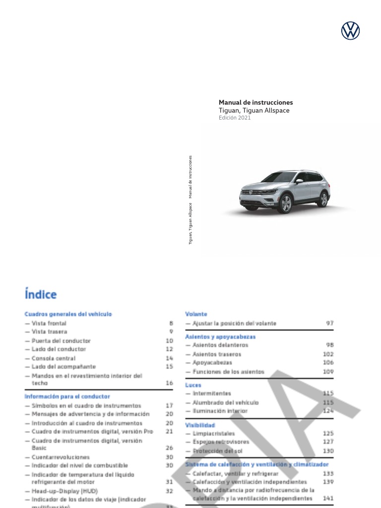 Manual Nuevo Tiguan | PDF | Airbag | Transporte