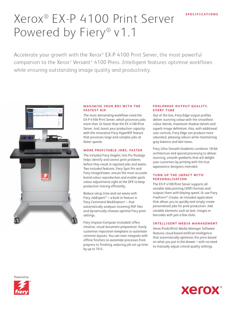 Xerox EX-P 4100 Print Server | PDF | Computer Engineering | Computing