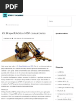 Manual Braco Robotico Versao5 | PDF | Arduino