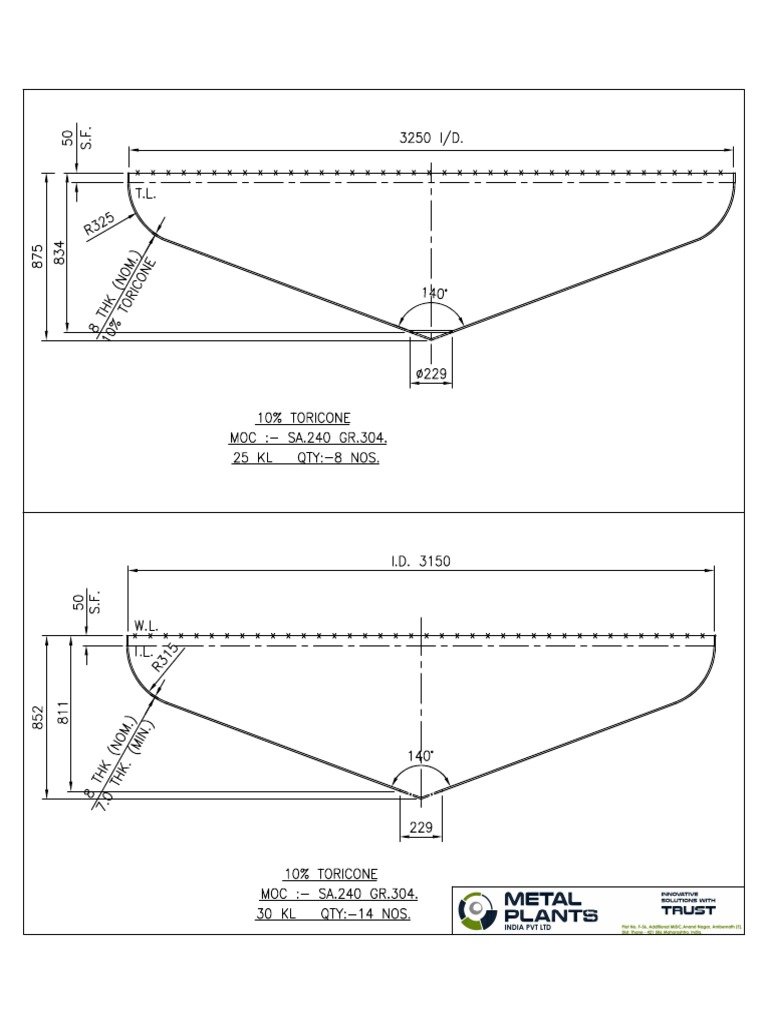 10% Toricone Drawing | PDF