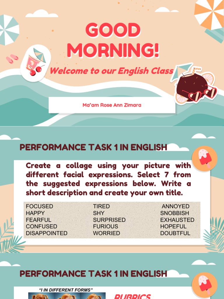 Good Morning!: Welcome To Our English Class | PDF | Psychology ...