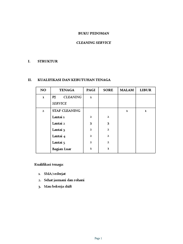 Panduan Lengkap Layanan Cleaning Service | PDF | Karier & Perkembangan