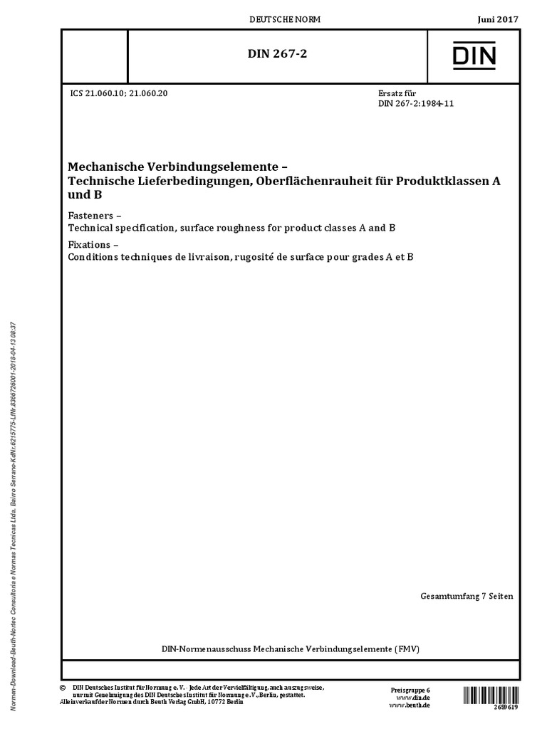 Din 267-2 (2017-06) | PDF