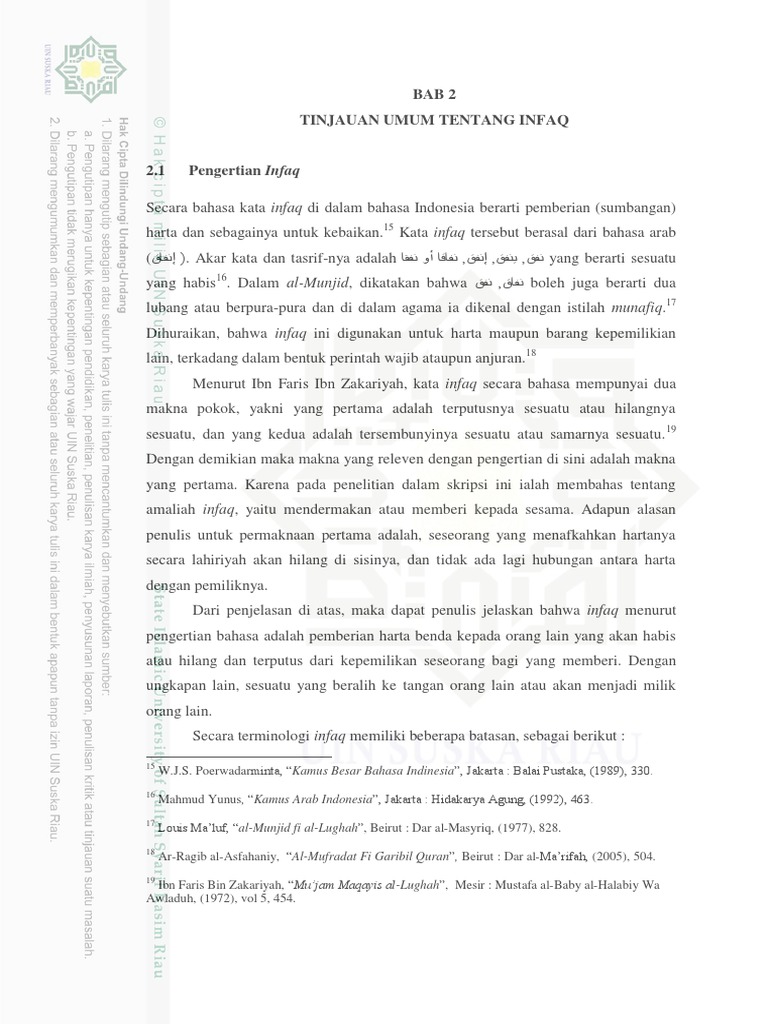 Pengertian dan Aspek Infaq dalam Islam | PDF