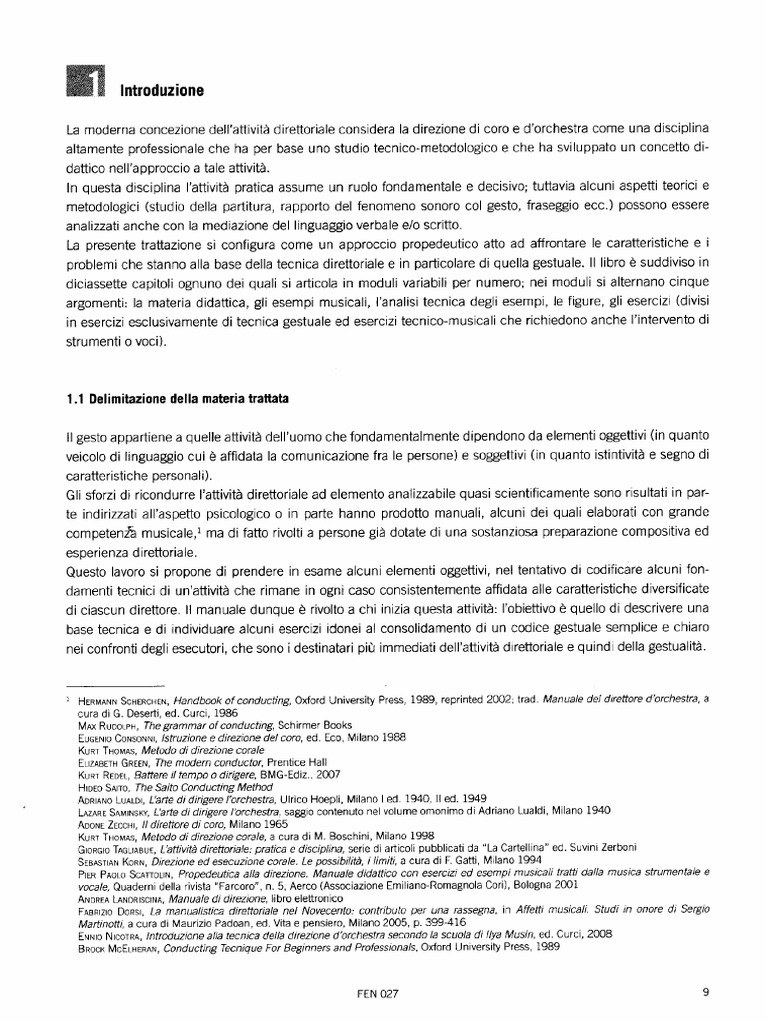 Da Scattolin Elementi Di Tecnica Della Direzione | PDF