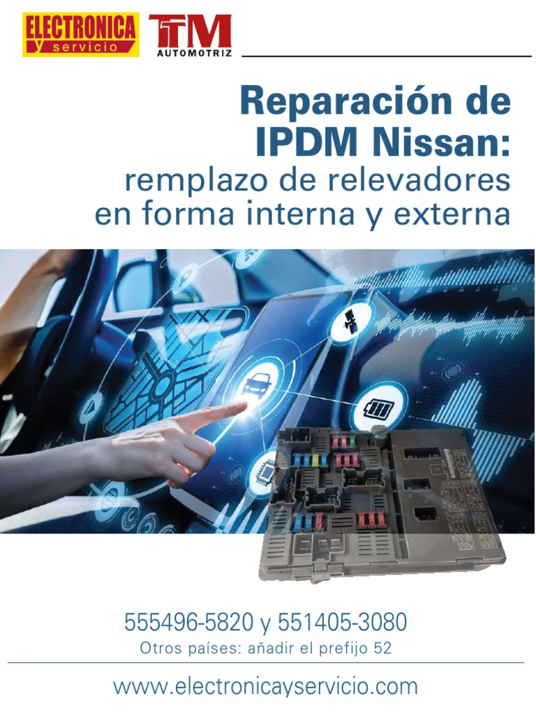 Diagrama IPDM Nissan y Reparación | PDF | Relé | Bienes manufacturados
