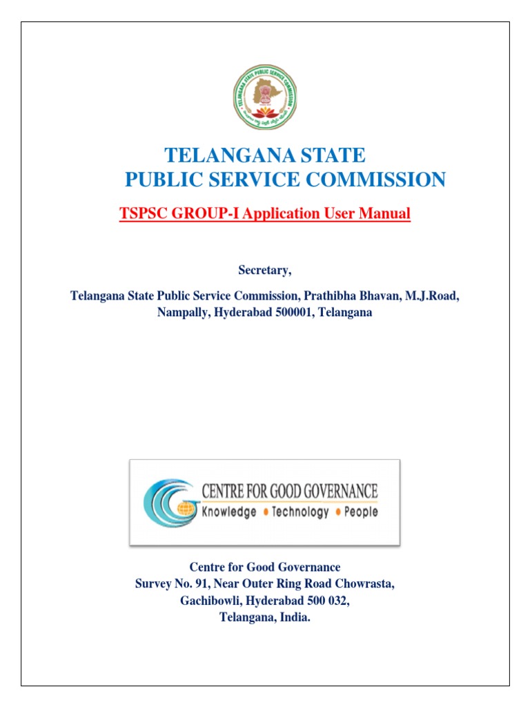 TSPSC Group-I Application Guide | PDF | Computing | Software