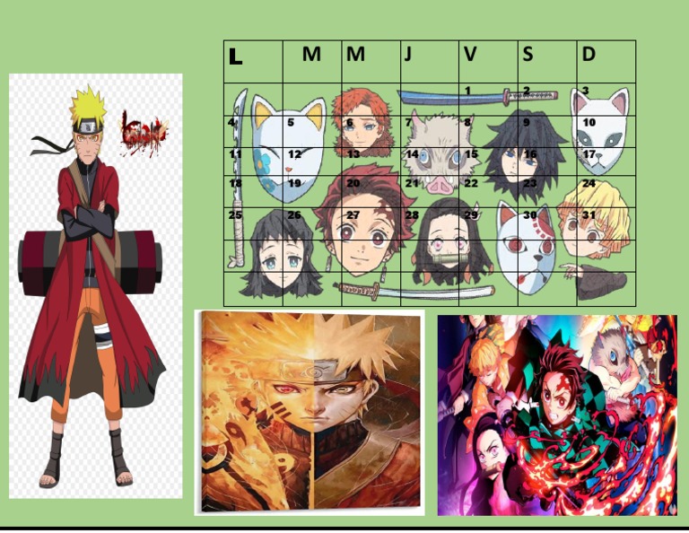 Calendario de Naruto | PDF