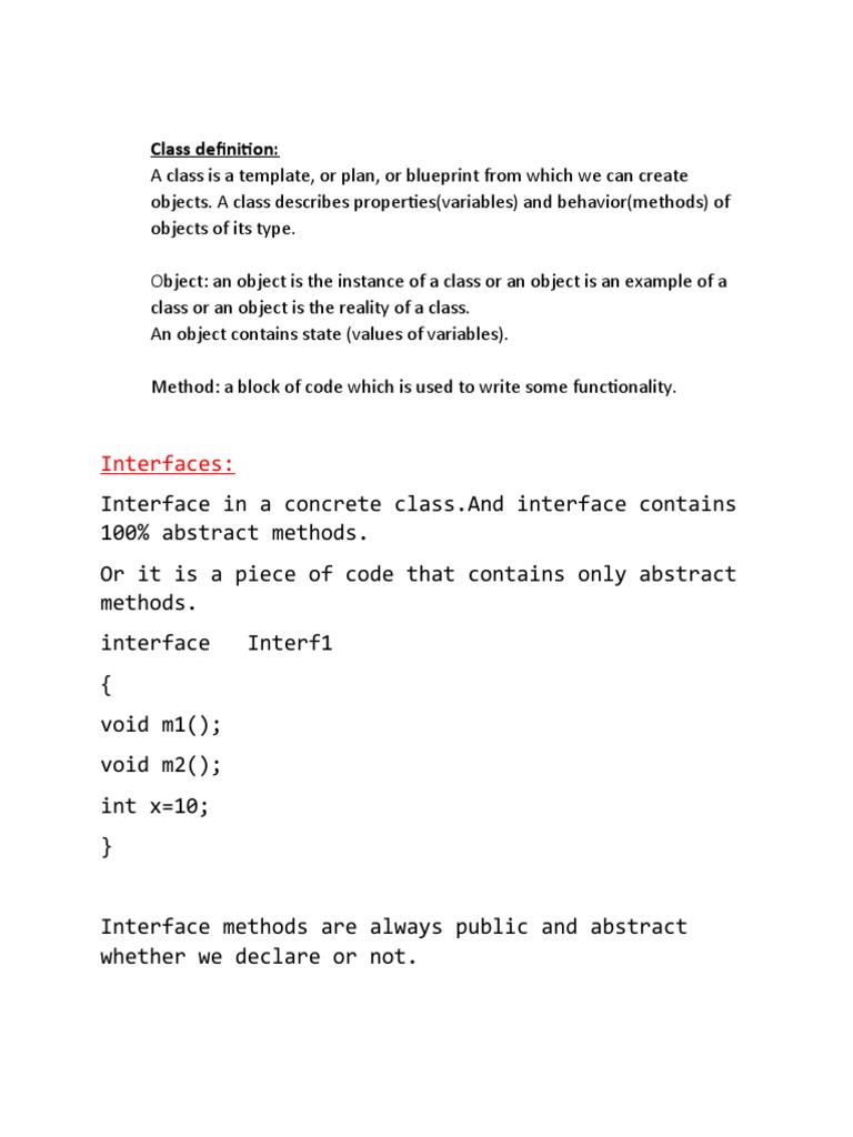 Core Java Pdf Class Computer Programming Method Computer Programming