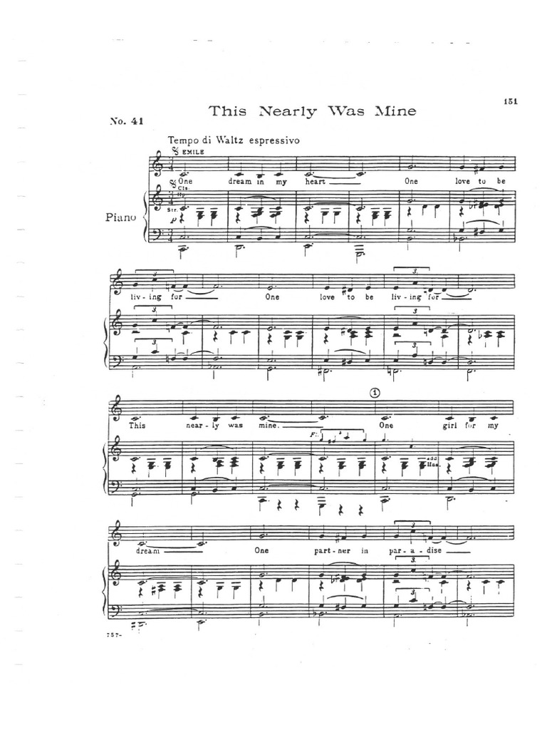 This Nearly Was Mine - South Pacific | PDF