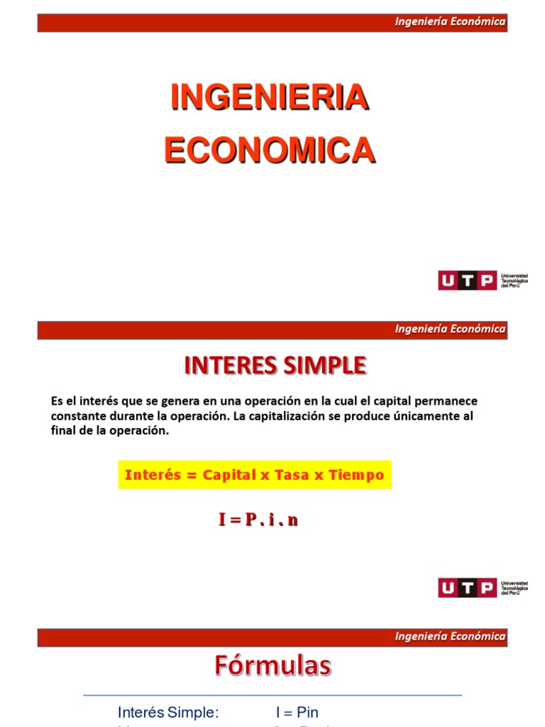 Sesion Iec Interes Simple | PDF | Interés | Economias