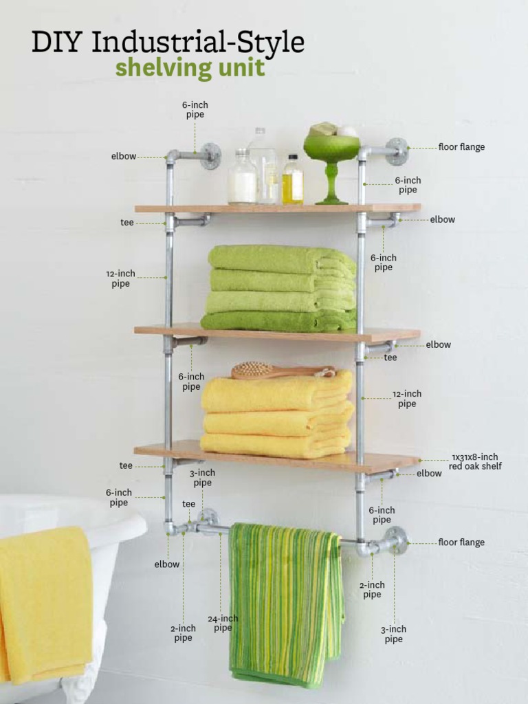 DIY Industrial-Style: Shelving Unit | PDF | Home & Garden