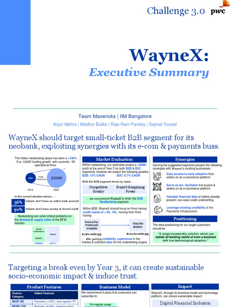 PWC Presentation | PDF | Banks | Credit