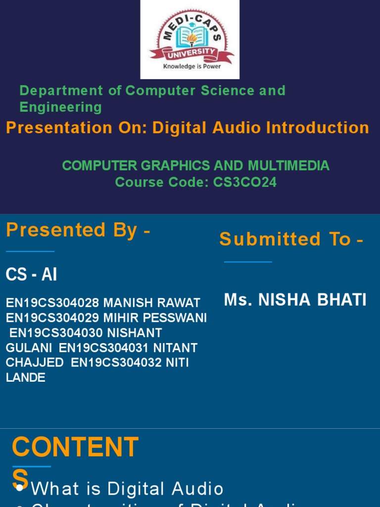 Introduction to Digital Audio Concepts | PDF | Digital Audio | Sound