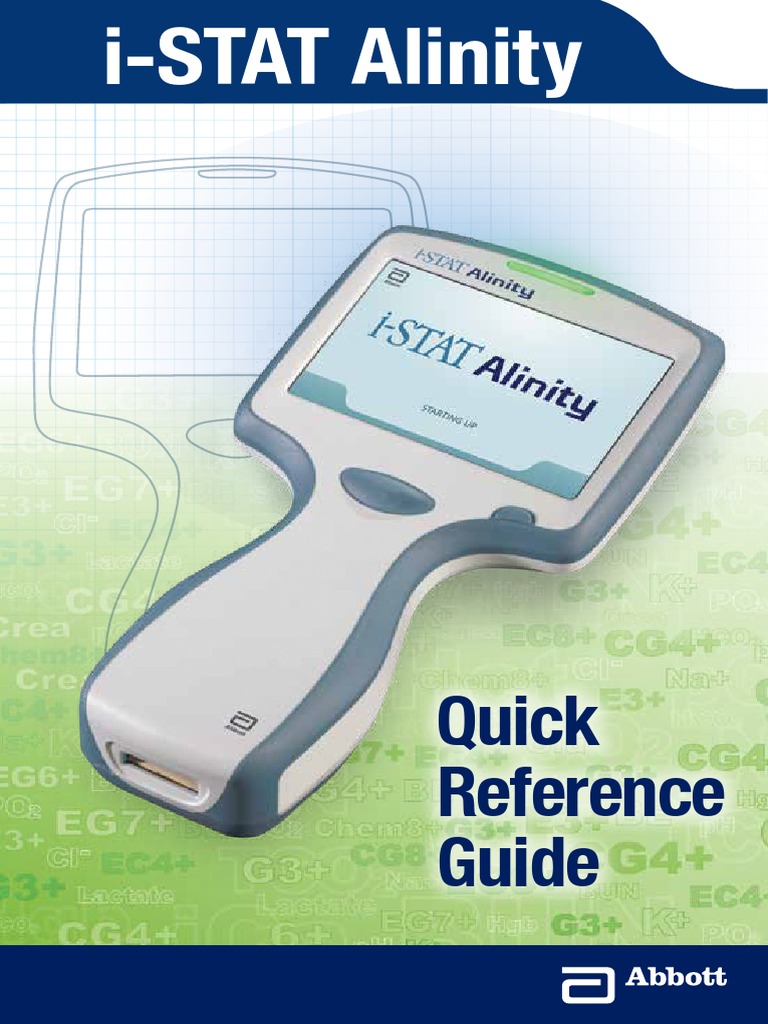 iSTAT Quick Reference Guide | PDF | Icon (Computing) | Shelf Life