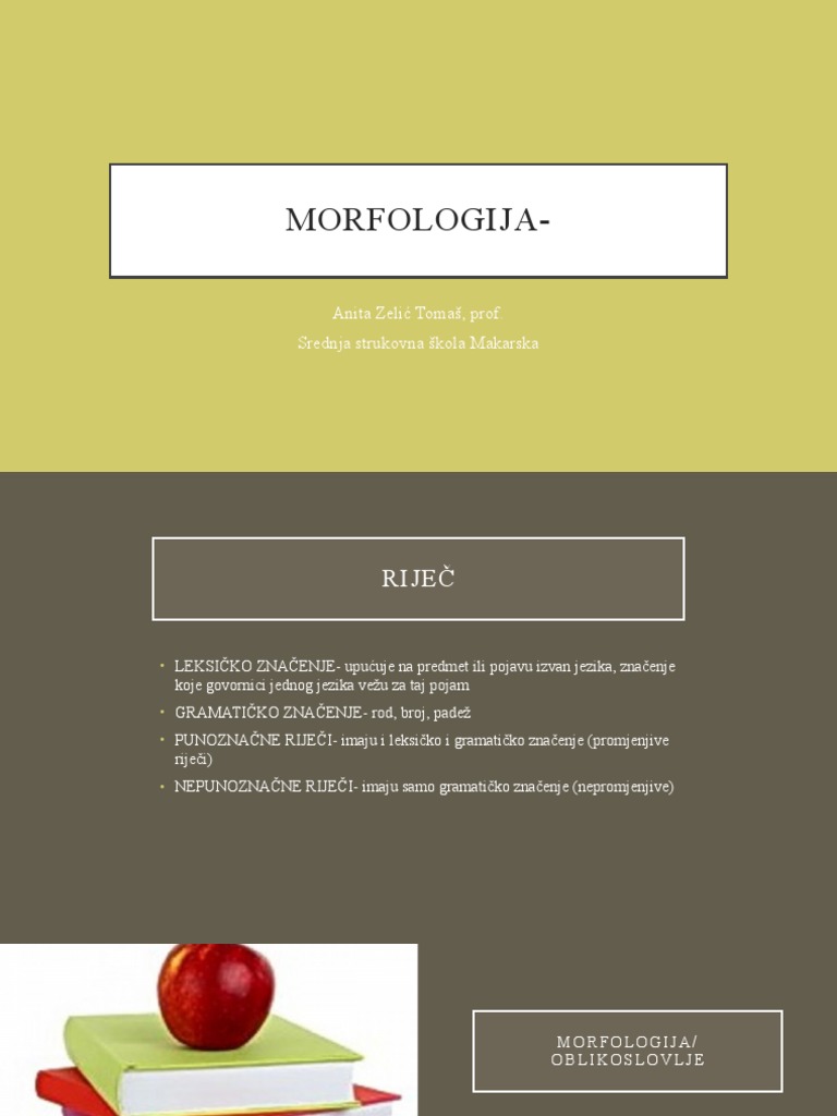 Morfologija | PDF