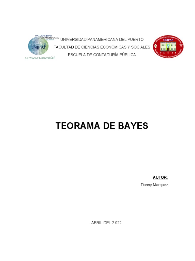 Teorama de Bayes Danny Marquez | PDF